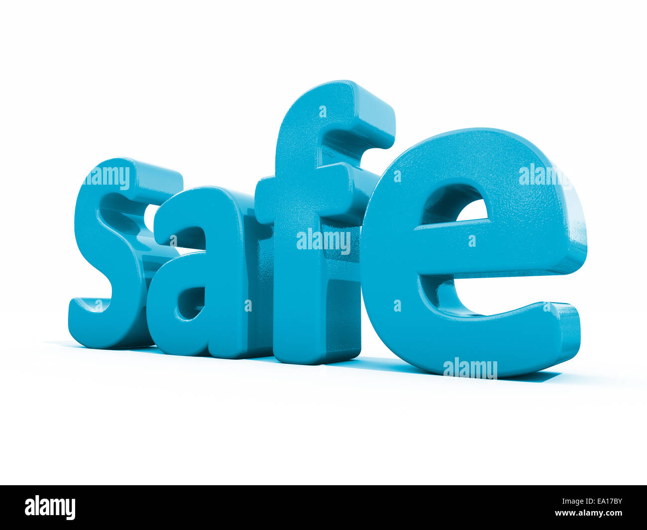 3d word safe Stock Photo - Alamy