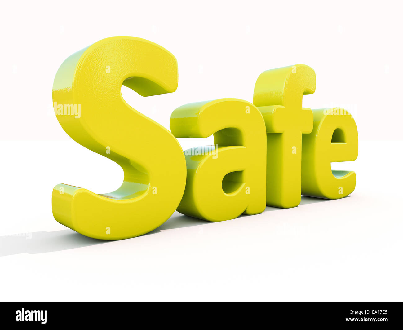 3d word safe Stock Photo - Alamy