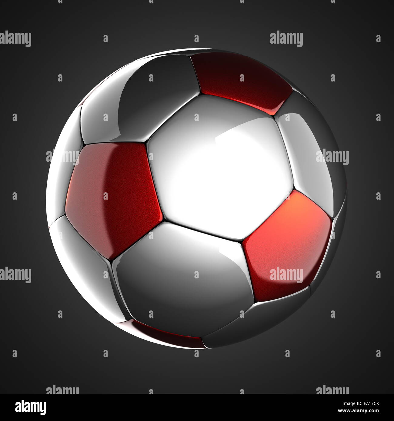 soccer ball on gray background Stock Photo - Alamy