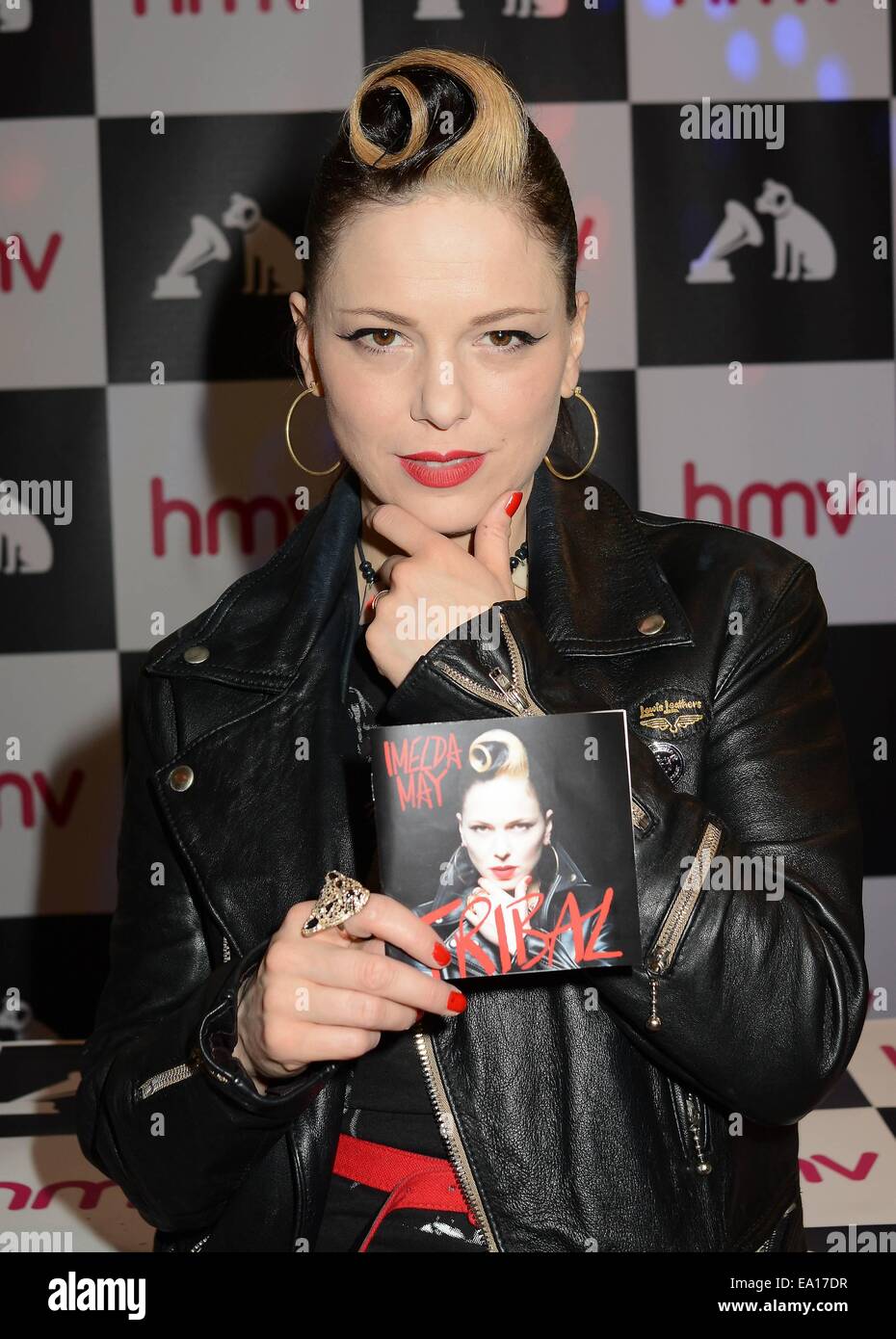 Imelda May signs copies of her new album 'Tribal' at HMV Grafton Street ...
