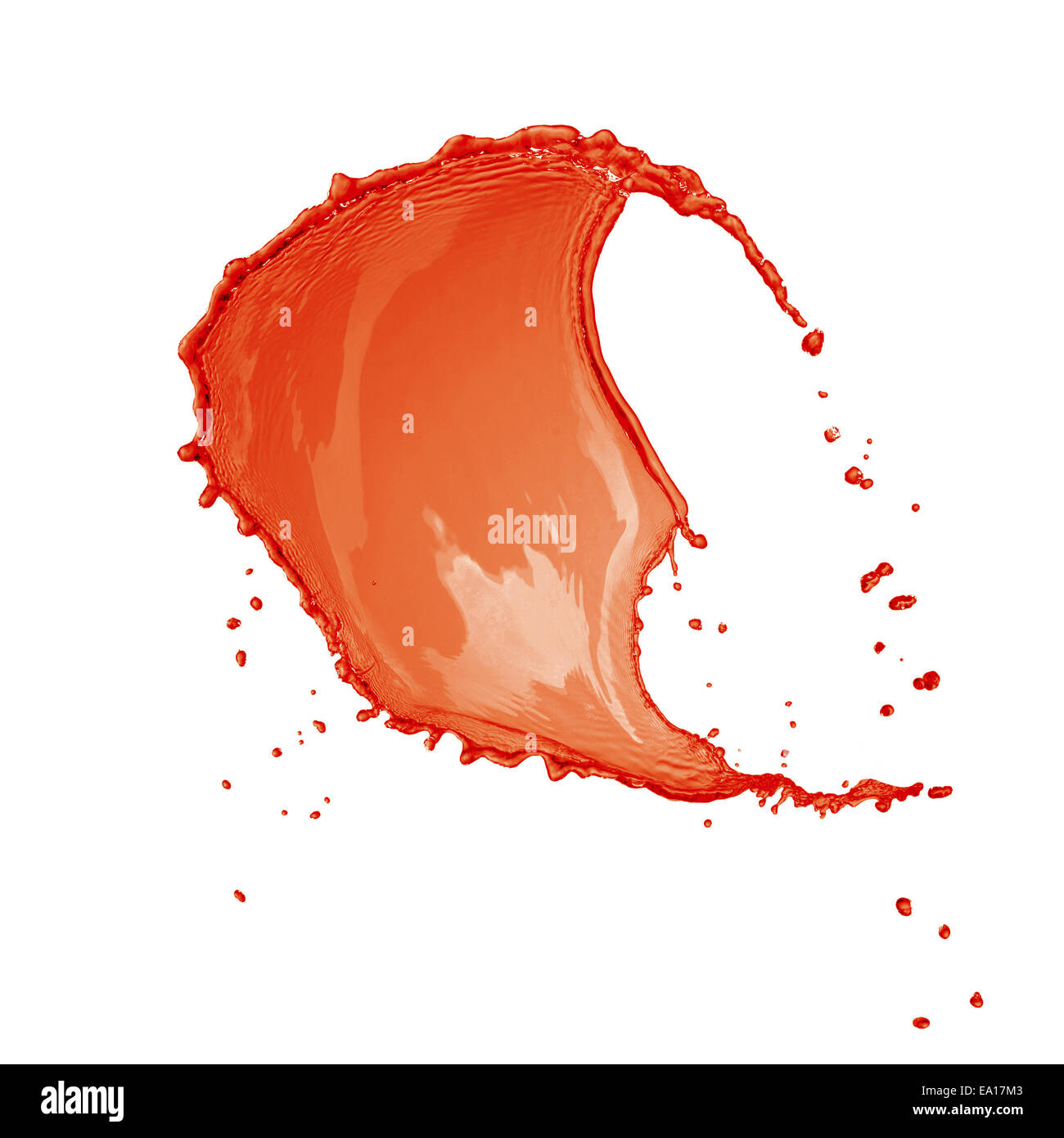 Water splash on fresh orange Cut Out Stock Images & Pictures - Alamy