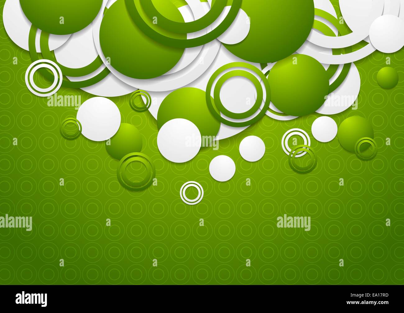 Abstract green circles background Stock Photo - Alamy