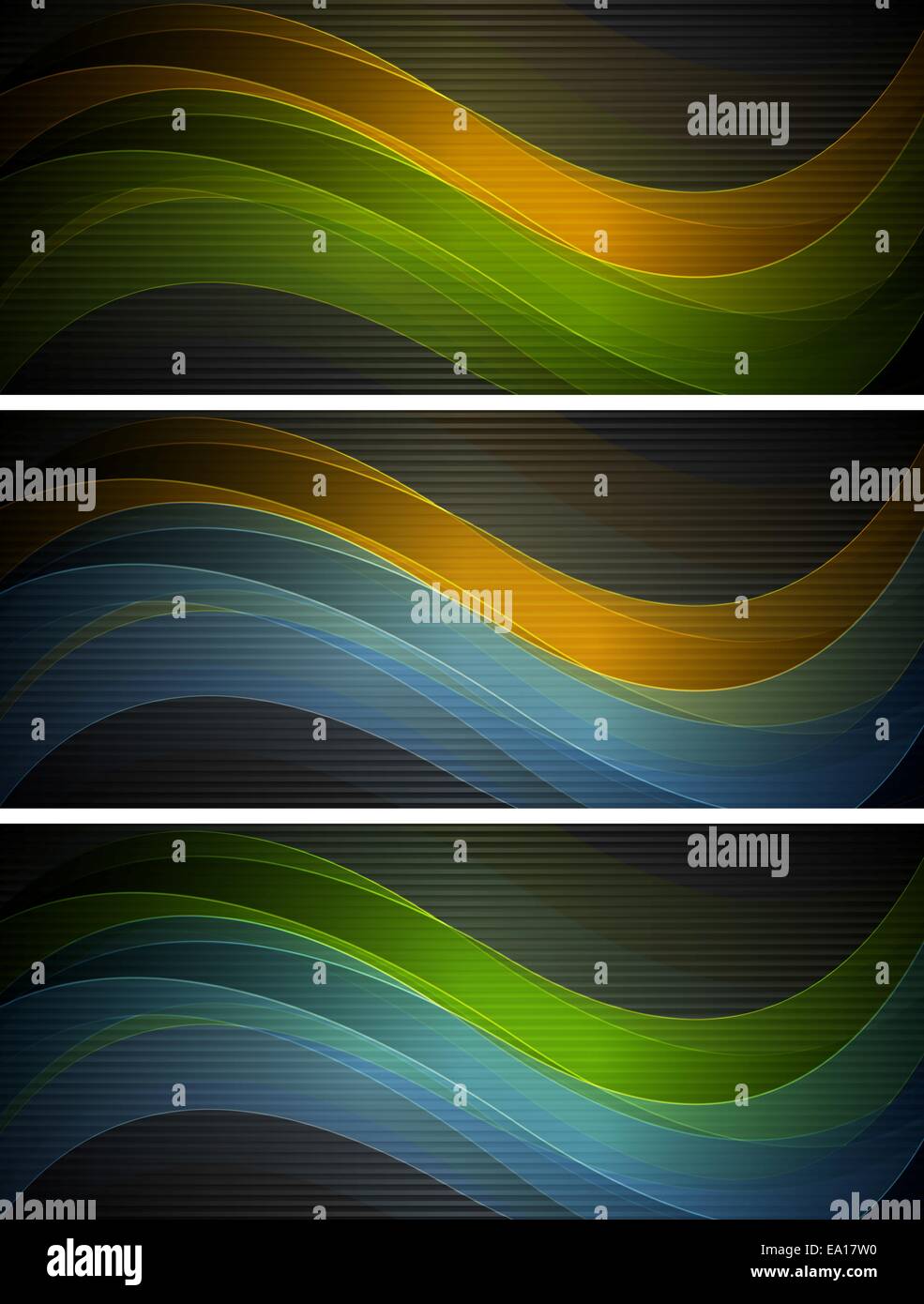 Abstract wavy banners Stock Photo - Alamy
