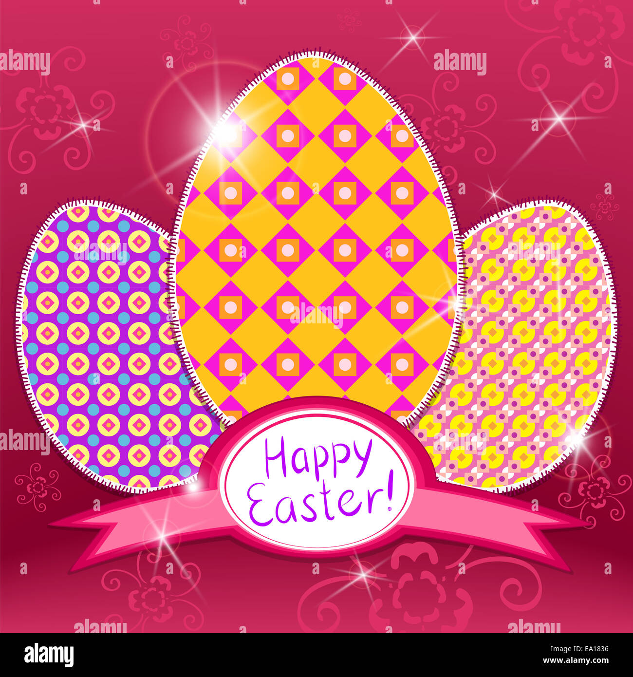 easter retro background Stock Photo - Alamy