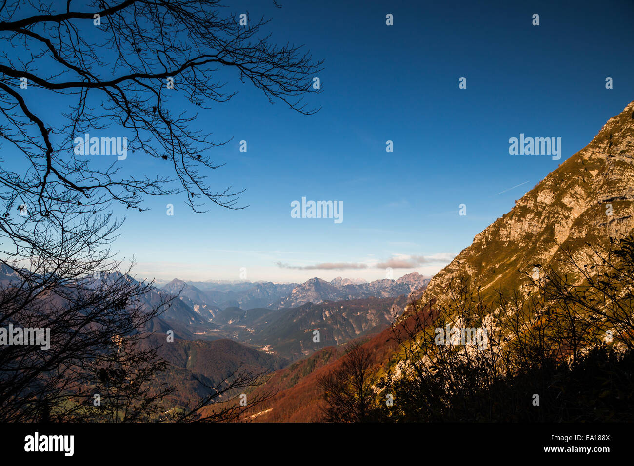 Fall is coming in the italian alps Stock Photo - Alamy