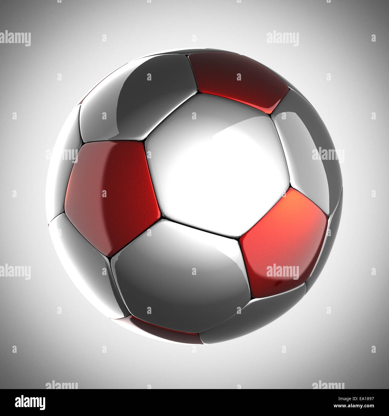 soccer ball on gray background Stock Photo - Alamy