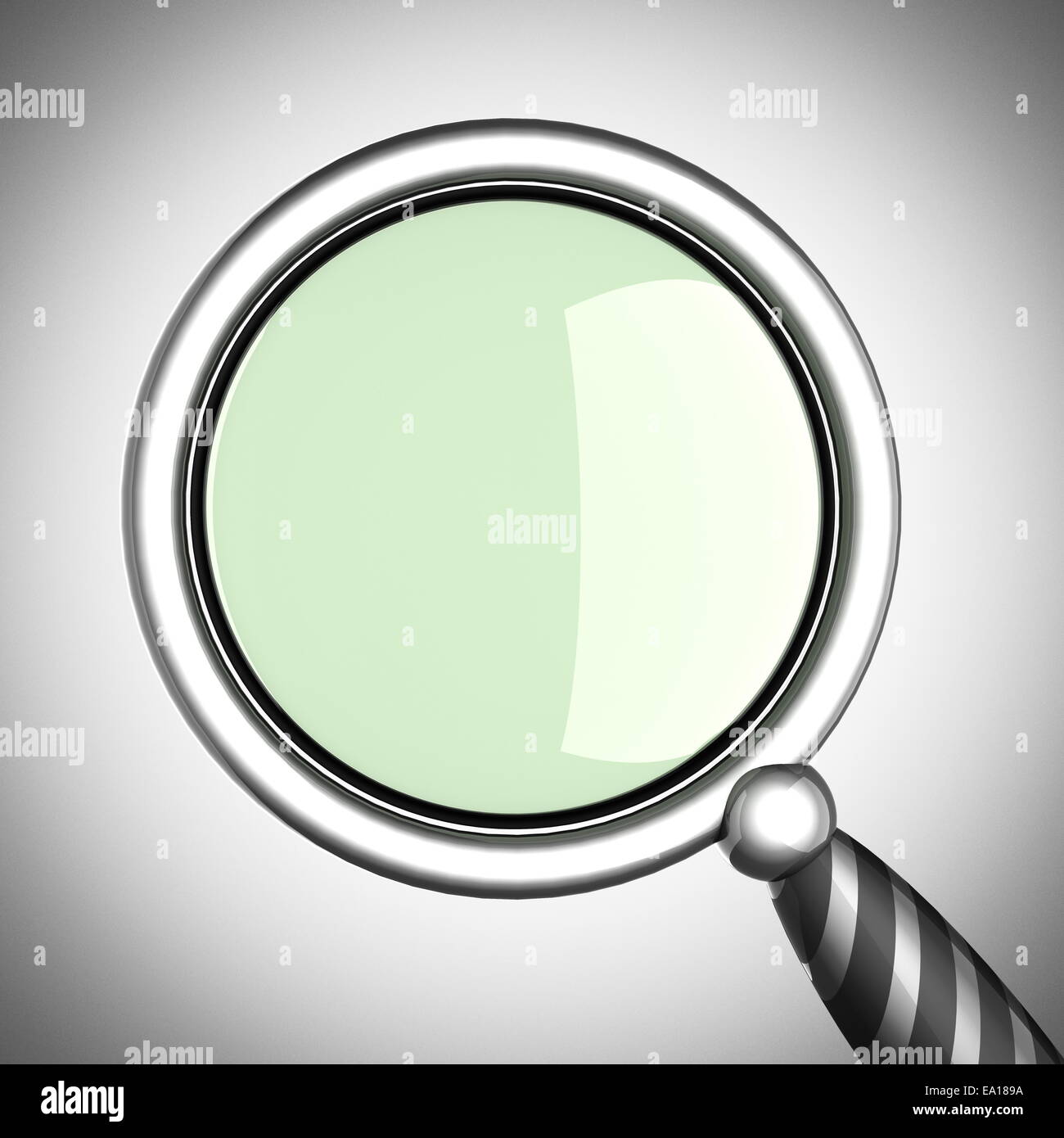 Magnifying Glass on gray background Stock Photo - Alamy