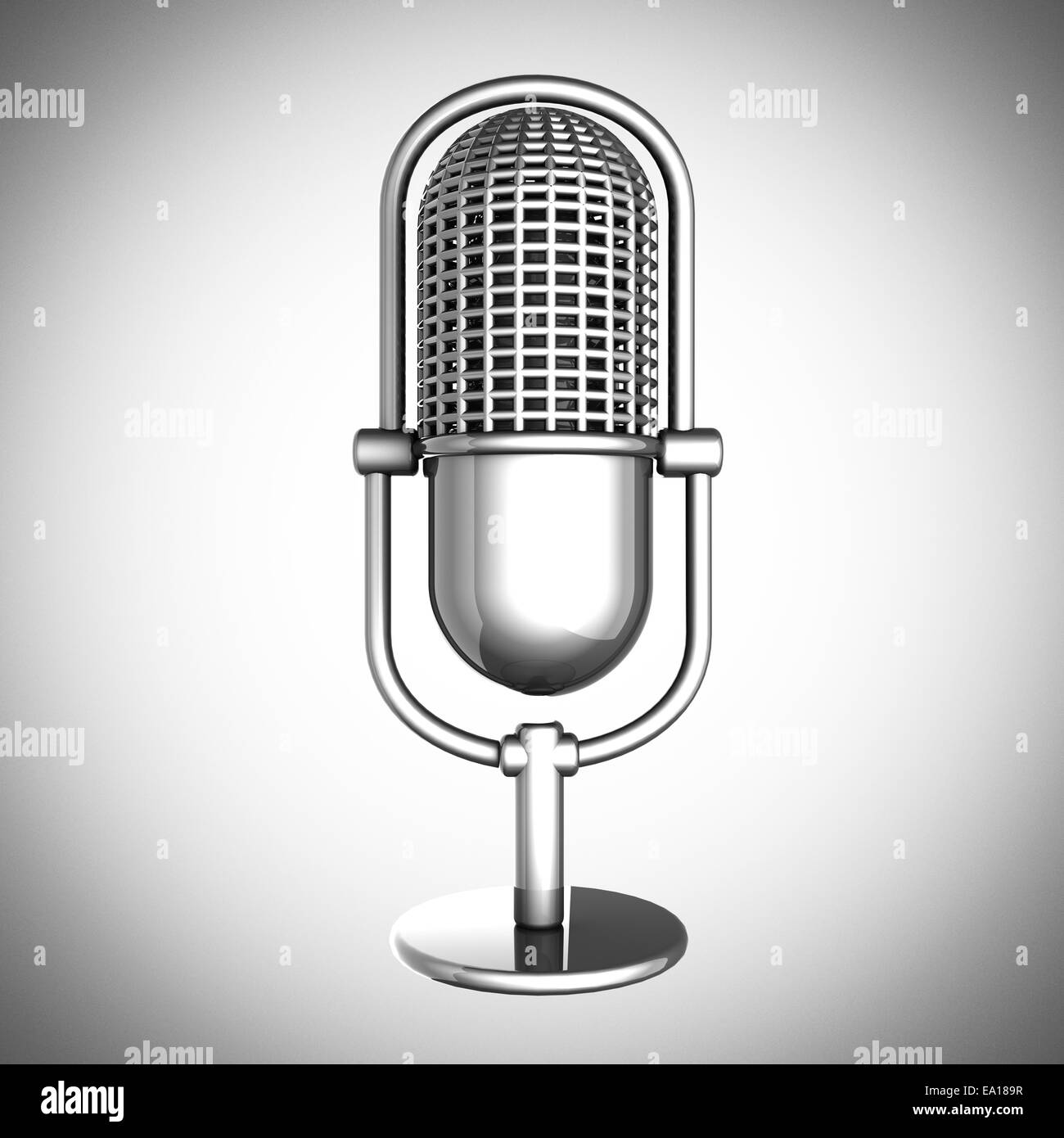 Radio retro old microphone Black and White Stock Photos & Images - Alamy