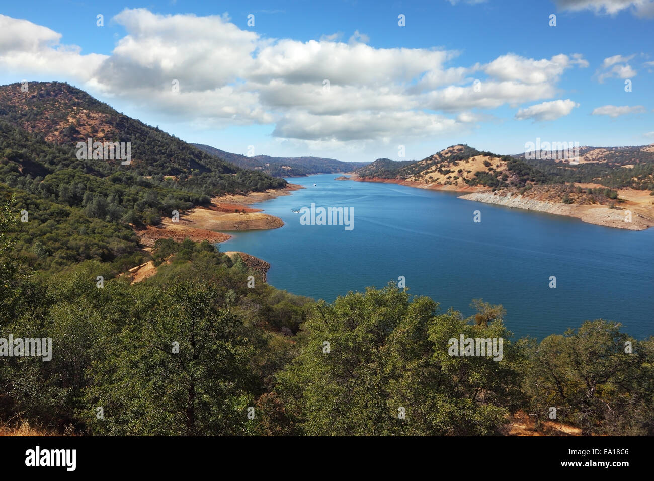 Azure water and scenic riverside Stock Photo - Alamy