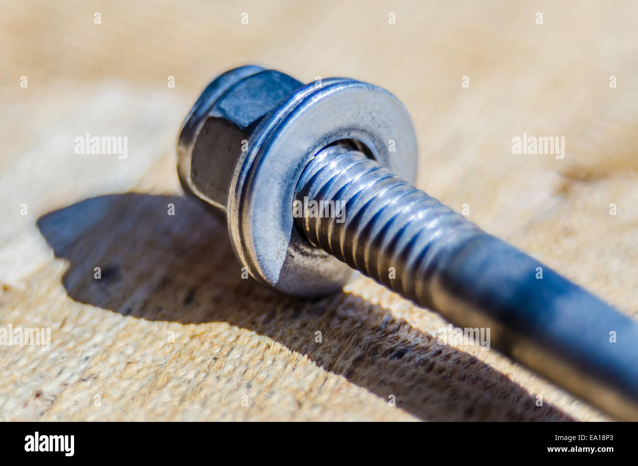 screw nut and bolt closeup Stock Photo - Alamy