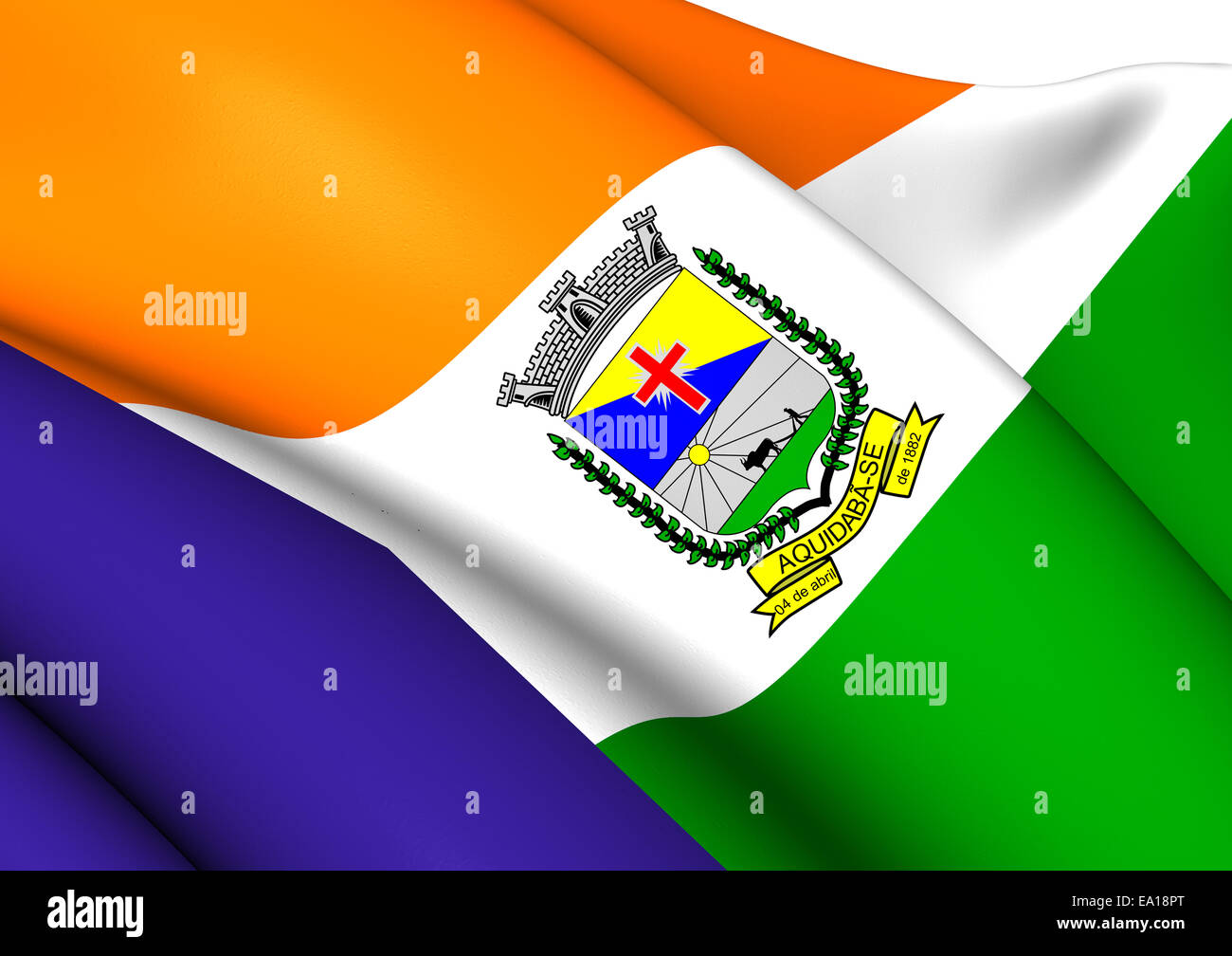 Flag of Aquidaba Stock Photo - Alamy