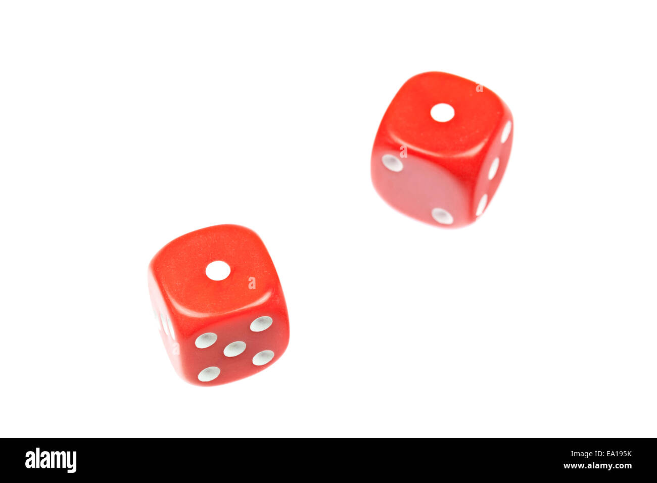 Two dices rolled Stock Photo - Alamy