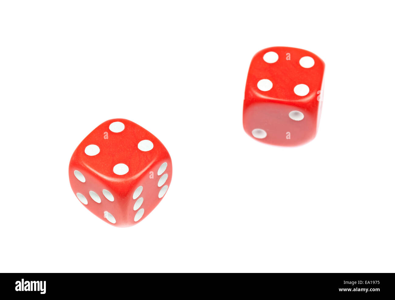 Two dices rolled Stock Photo - Alamy
