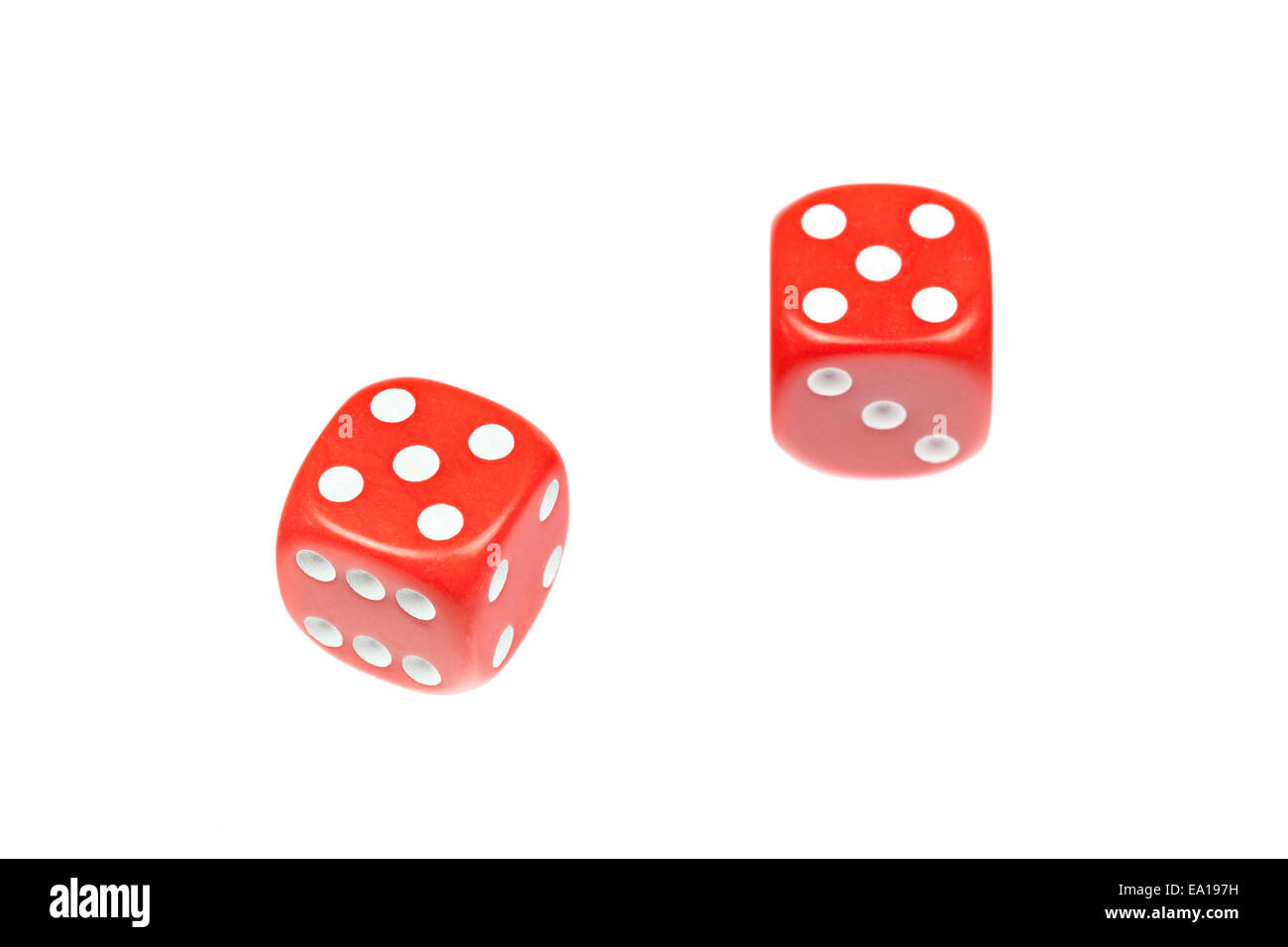 Two dices rolled Stock Photo - Alamy