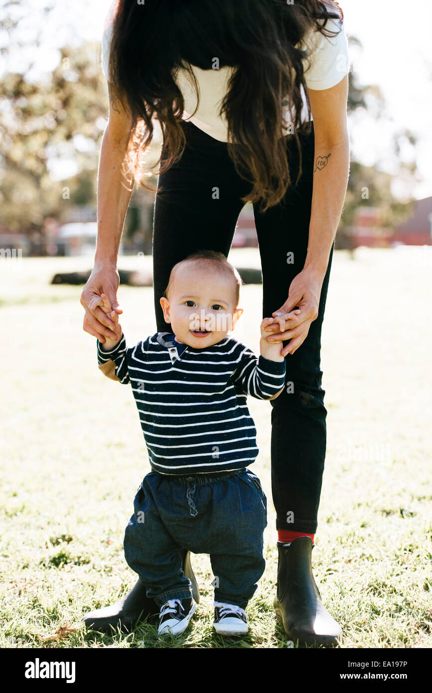 First steps black baby hi-res stock photography and images - Alamy