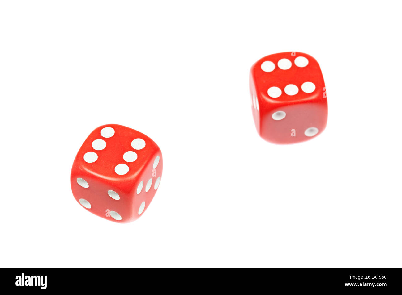 Double six dice Cut Out Stock Images & Pictures - Alamy