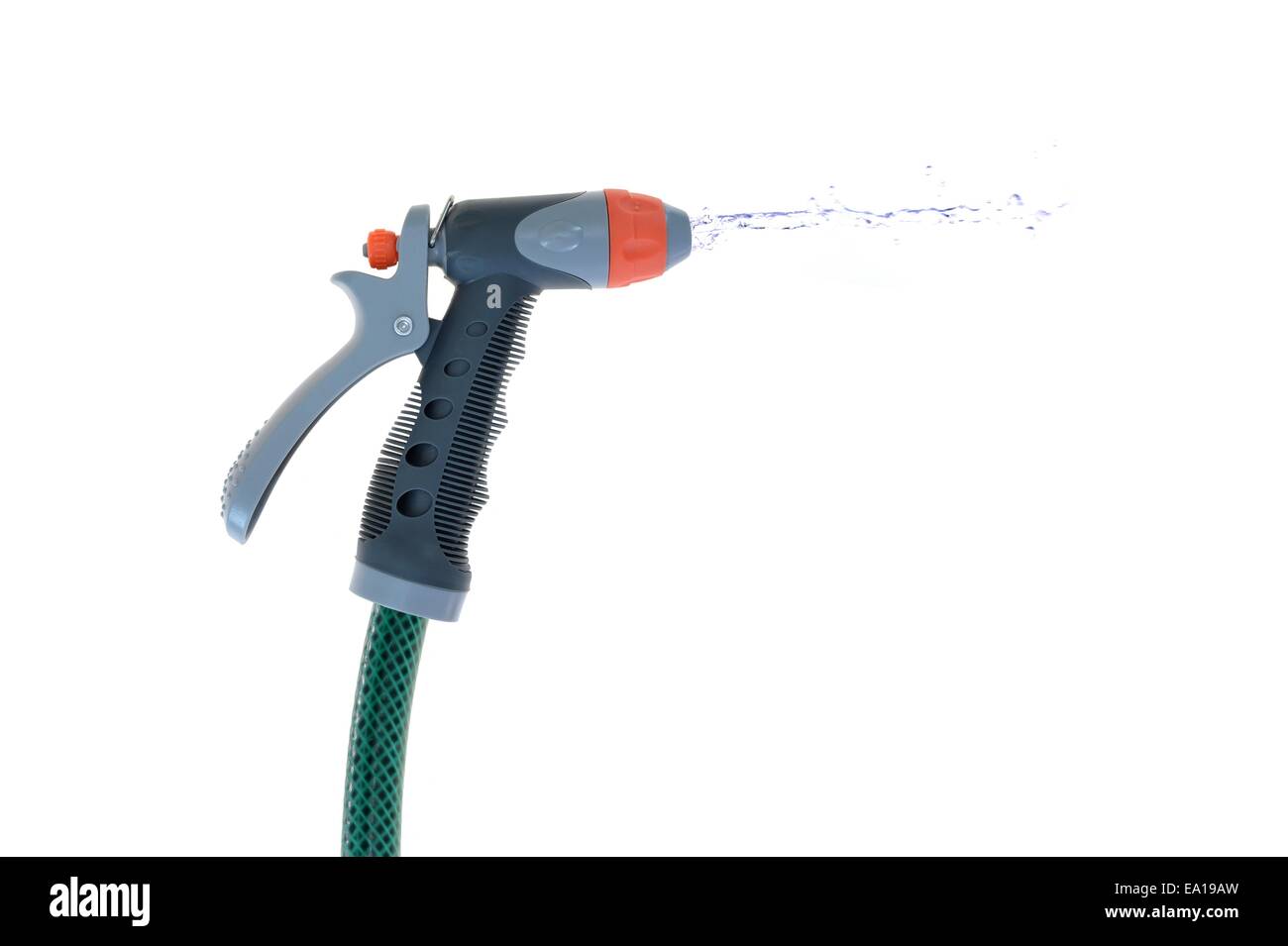 Plastic garden hose nozzle Cut Out Stock Images & Pictures - Alamy