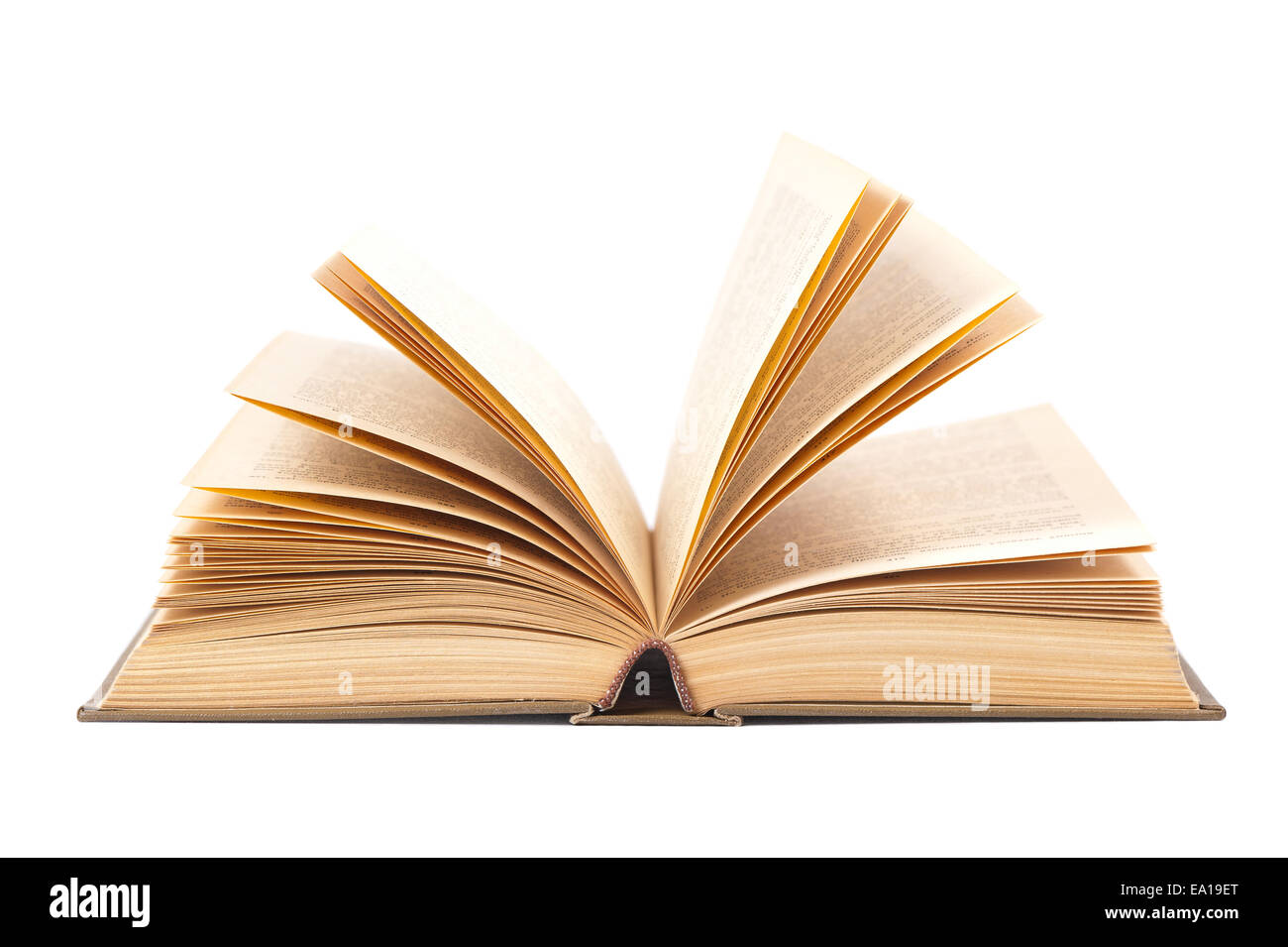 Open old book Stock Photo - Alamy