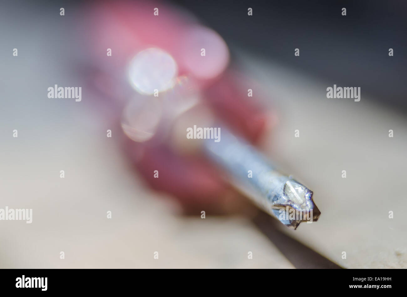 screwdriver closeup of tip and handle Stock Photo - Alamy