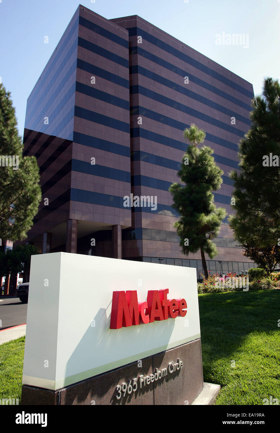McAfee headquarters in Sunnyvale, Silicon Valley, California USA Stock ...