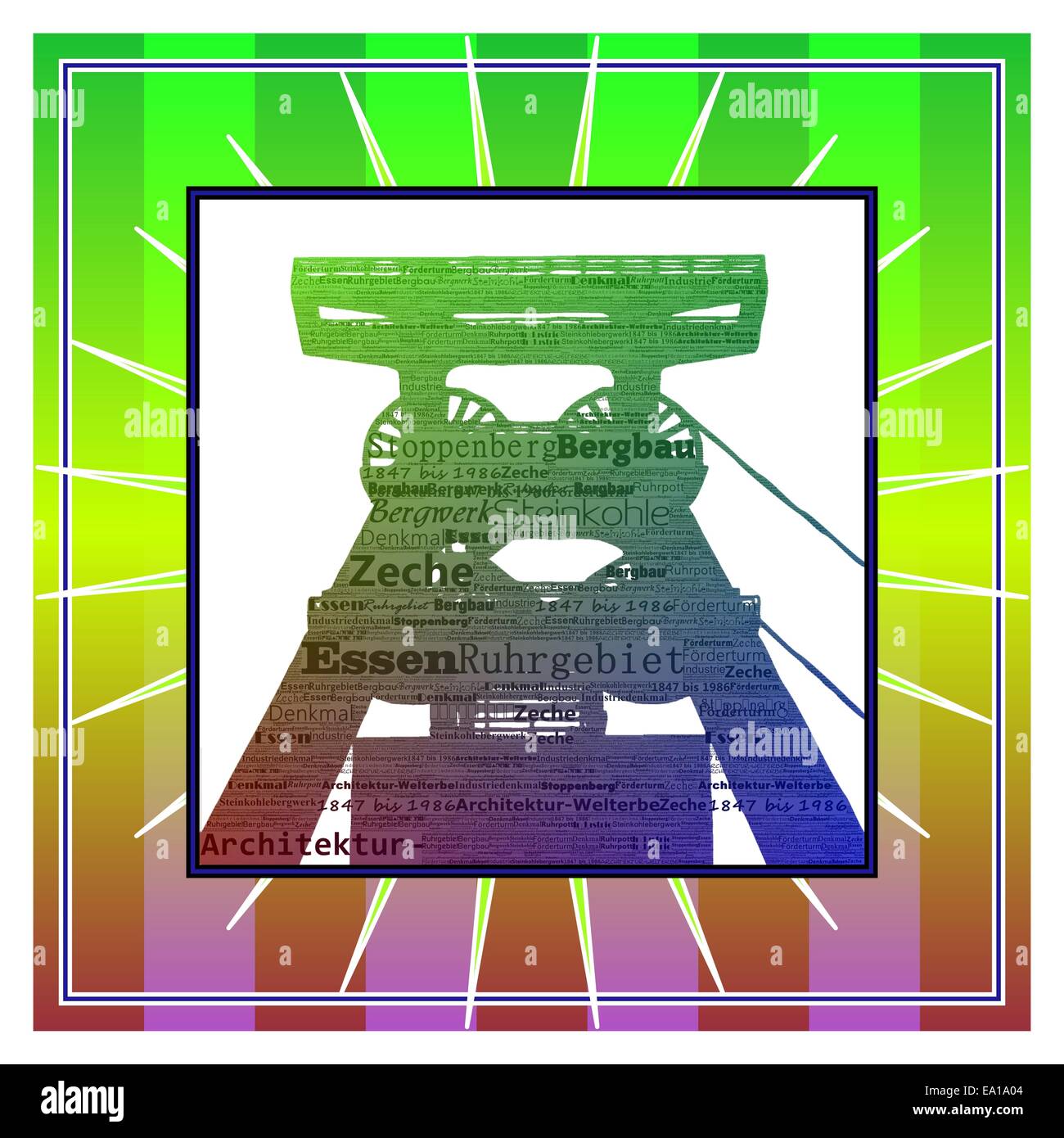 Coal mine silhouette Cut Out Stock Images & Pictures - Alamy