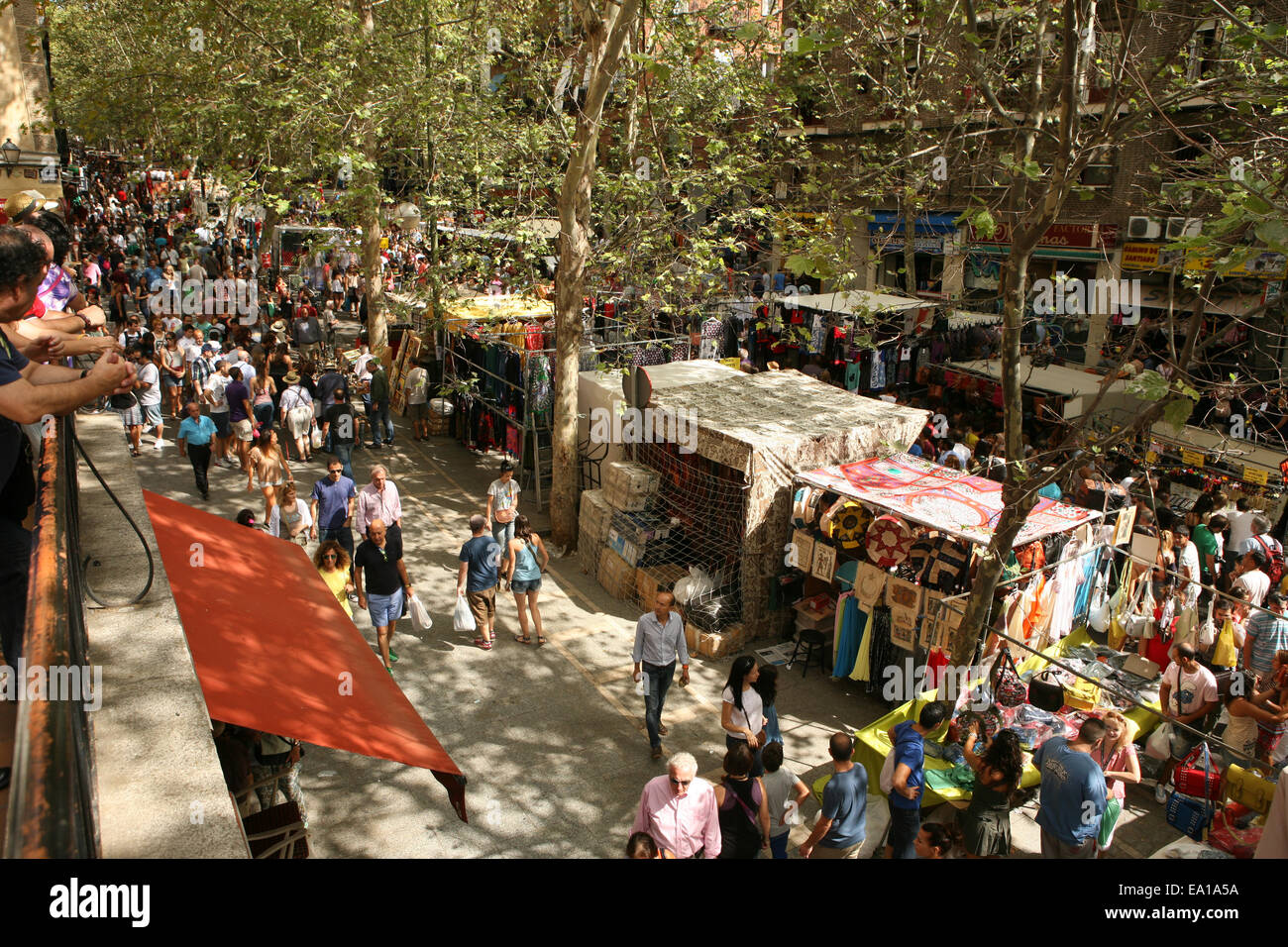 El Rastro Madrid Spain Stock Photo - Alamy