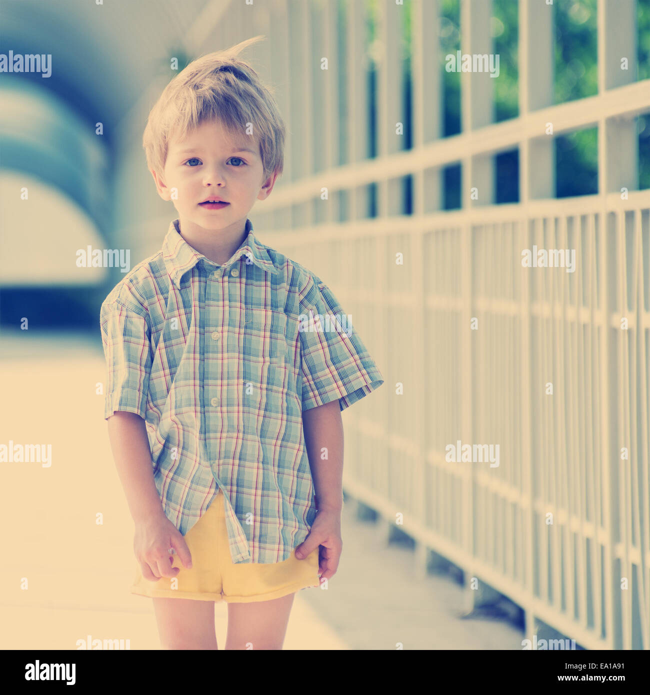 Boy short shorts hi-res stock photography and images - Alamy