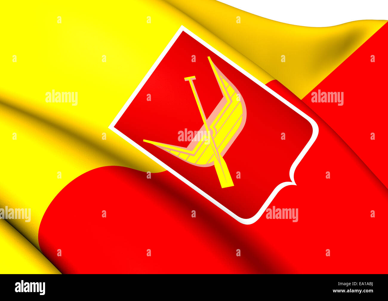 Flag of Lodz Stock Photo - Alamy