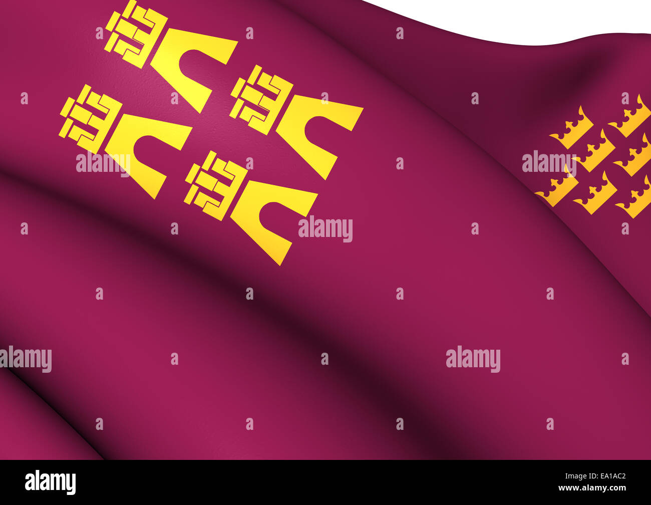 Region of Murcia Flag Stock Photo - Alamy