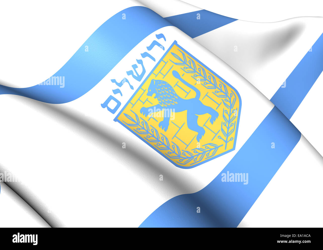 Flag of Jerusalem Stock Photo - Alamy