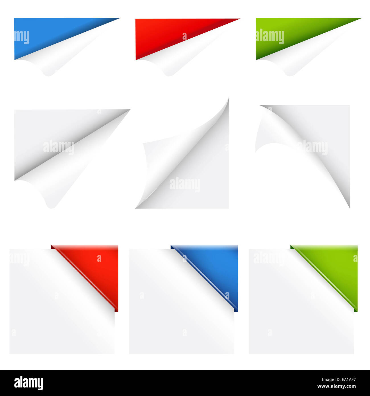 Color Collection Corners Stock Photo - Alamy