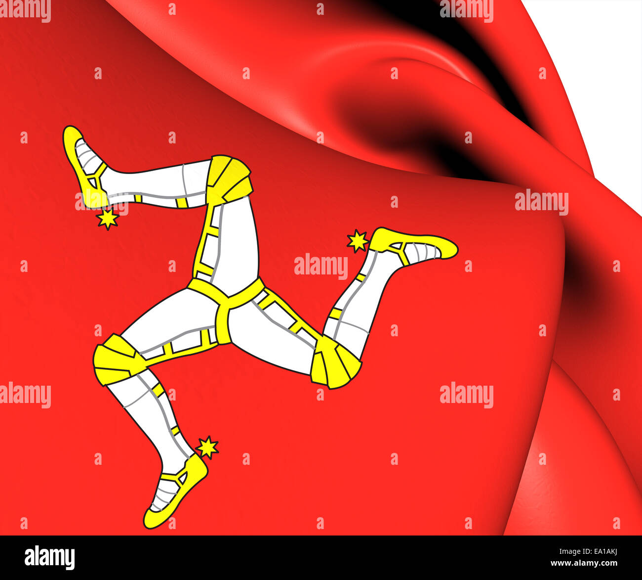 White isle of man flag hi-res stock photography and images - Alamy