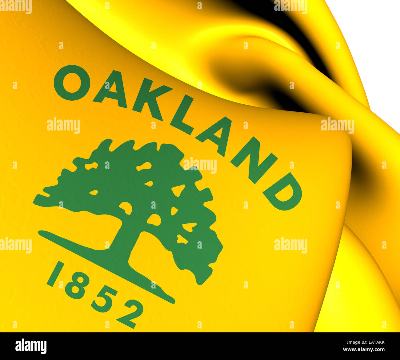 Flag of Oakland Stock Photo - Alamy