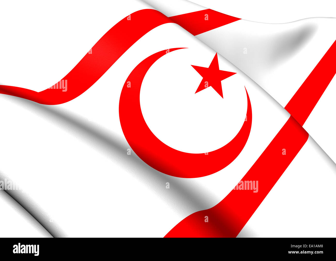 Flag of Northern Cyprus Stock Photo - Alamy