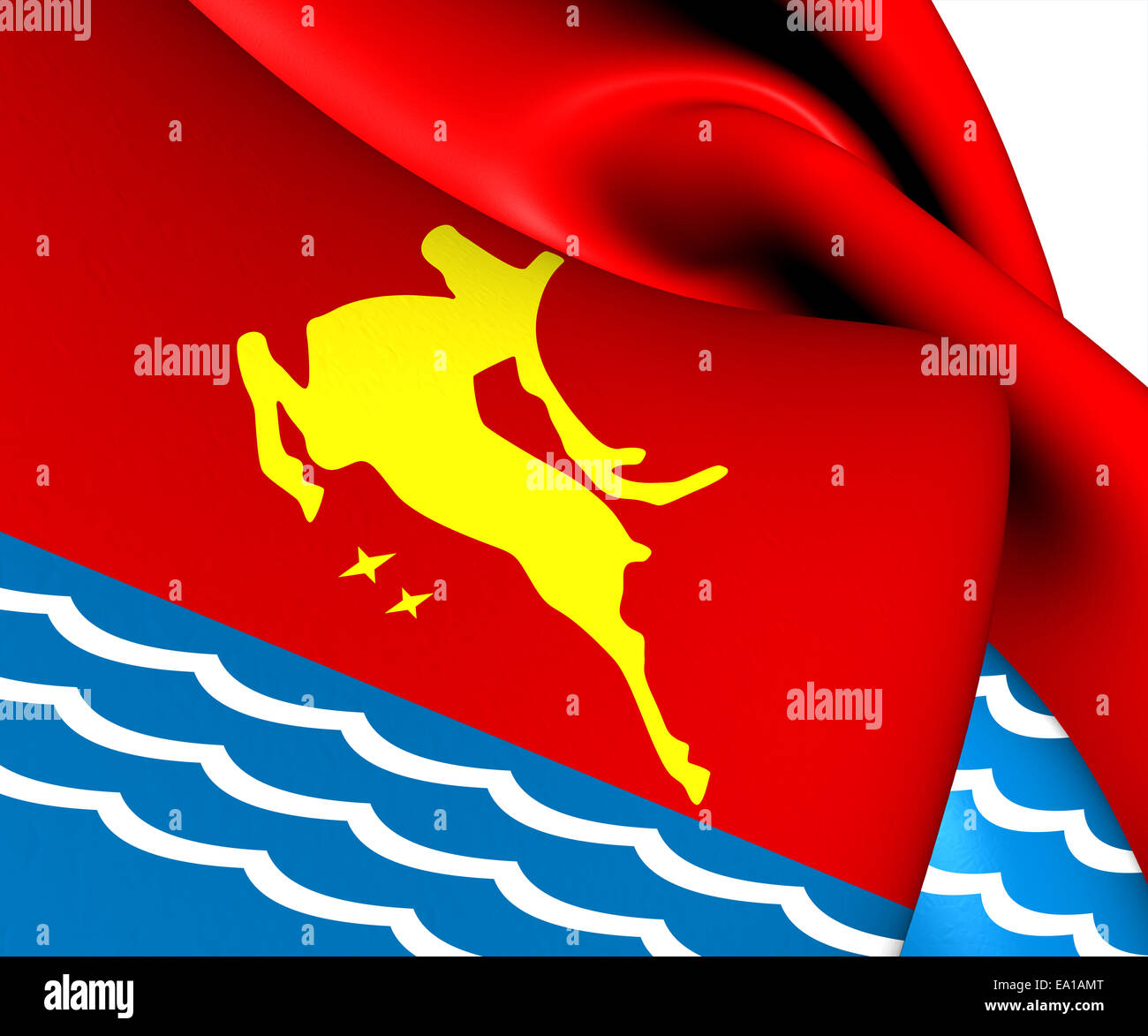 Flag of Magadan Stock Photo - Alamy