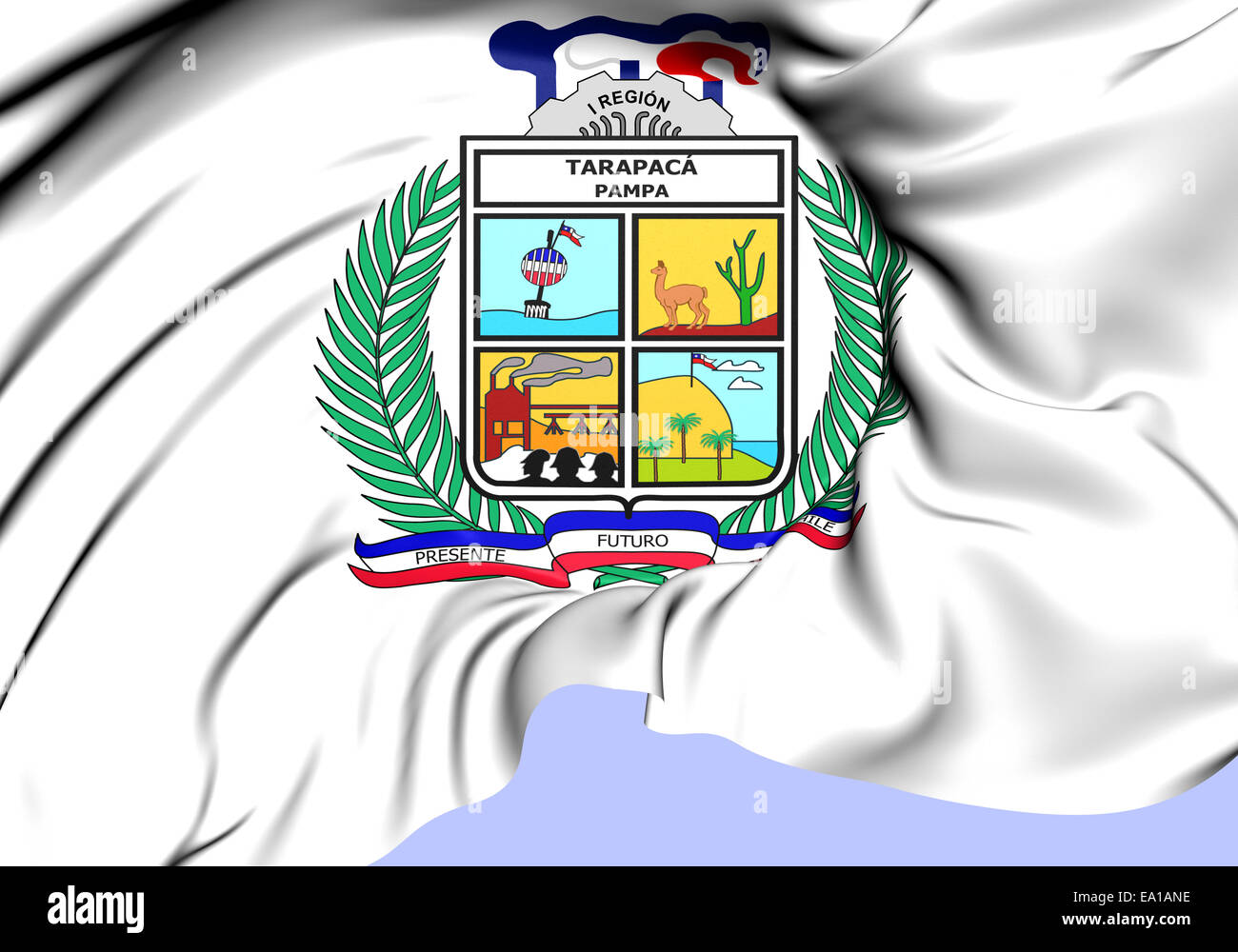 3d flag of the tarapaca region hi-res stock photography and images - Alamy