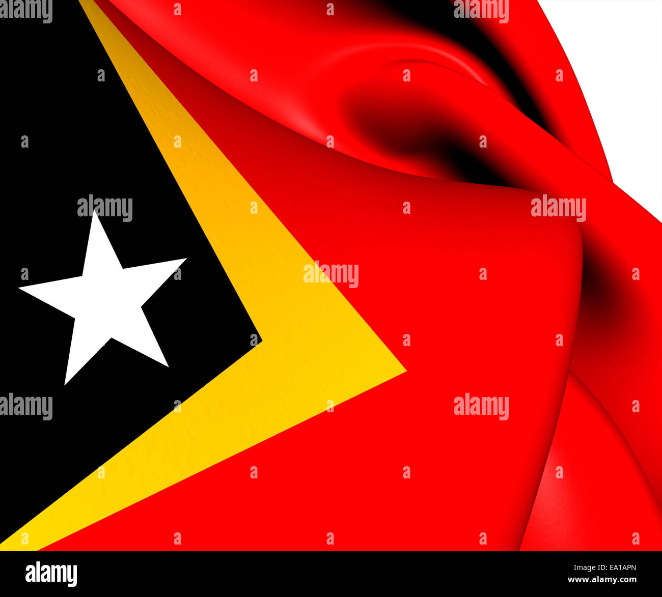 Flag of East Timor Stock Photo - Alamy