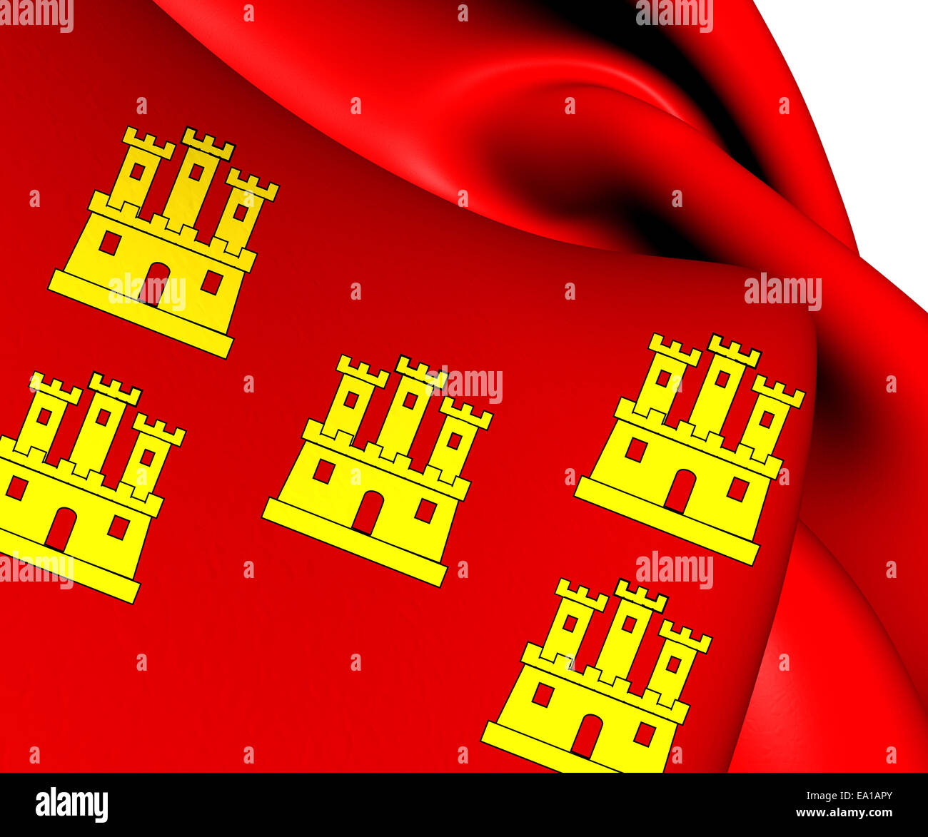 Flag of Poitou-Charentes Stock Photo - Alamy