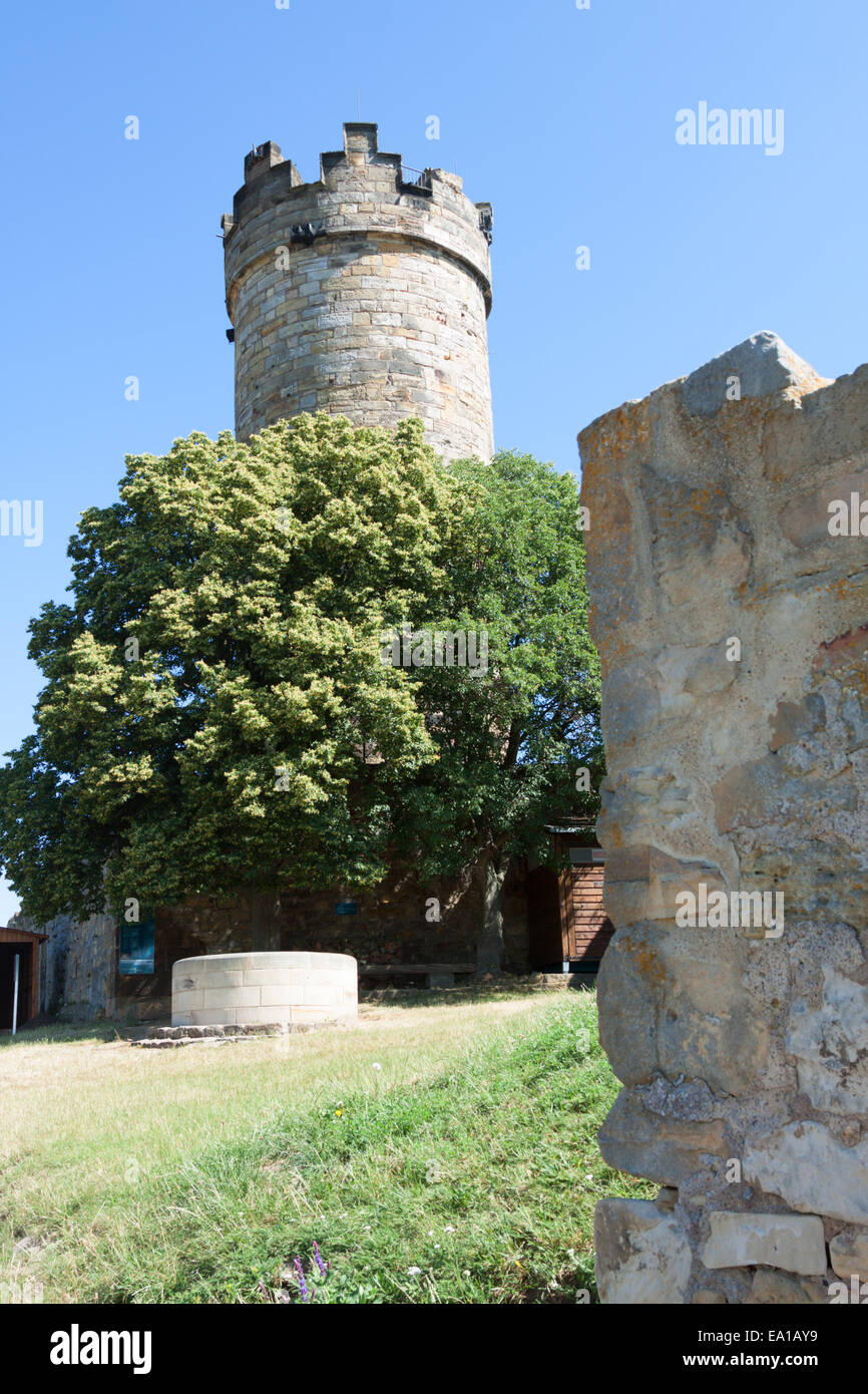 Castle tower Mühlenburg Stock Photo - Alamy