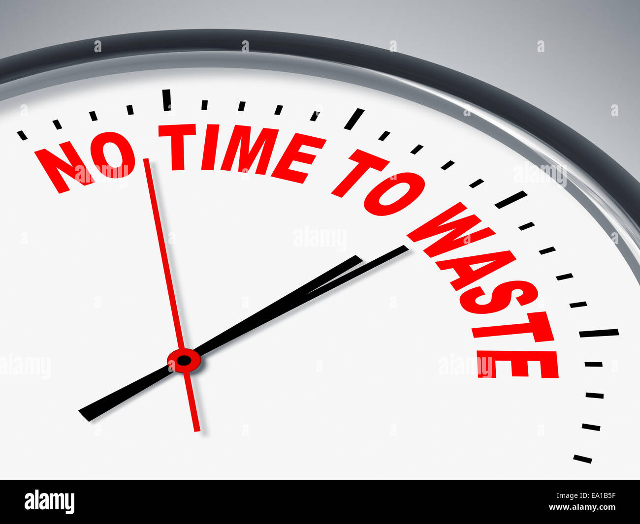 no time to waste Stock Photo - Alamy