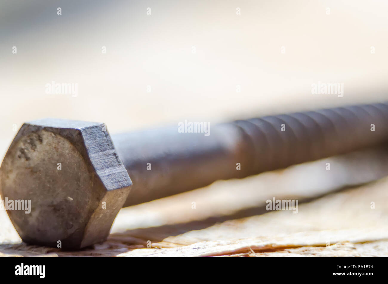screw nut and bolt closeup Stock Photo - Alamy