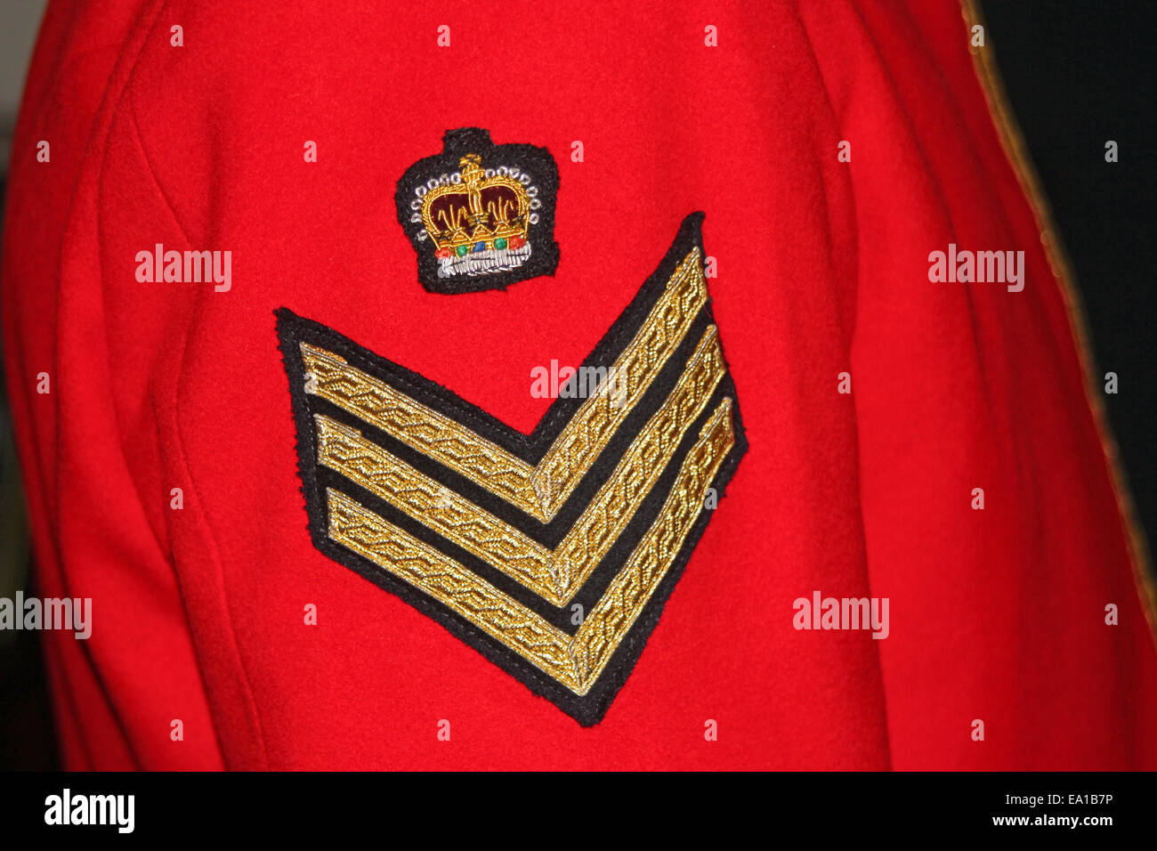 Uniformed arm of a UK Military Staff Sergeant Stock Photo - Alamy