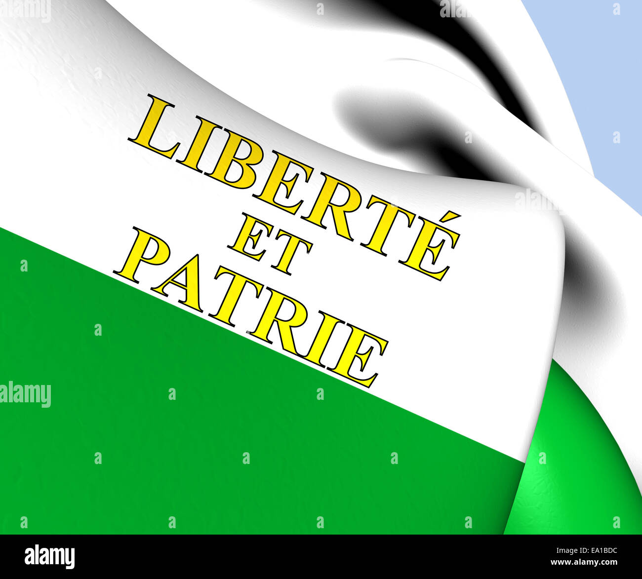Flag of Vaud Stock Photo - Alamy