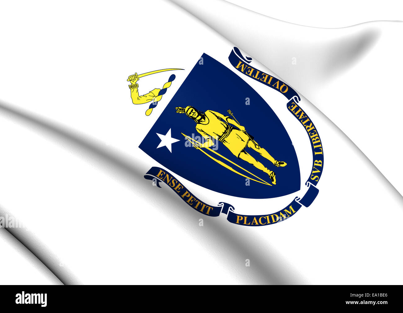 Close up massachusetts state flag hi-res stock photography and images ...