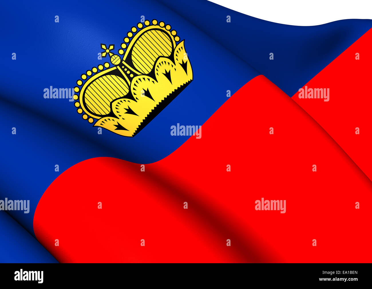 Flag of Liechtenstein Stock Photo - Alamy