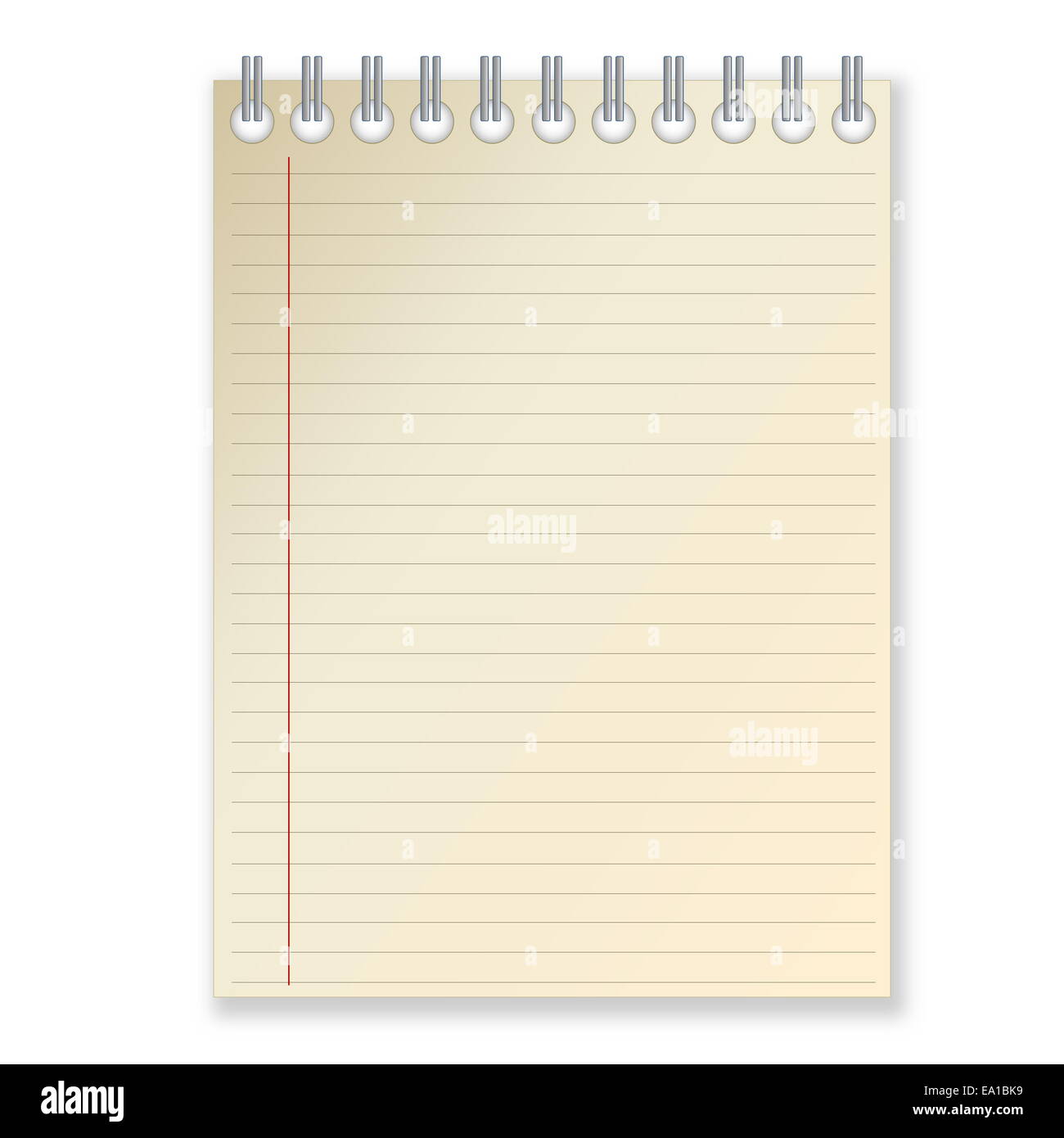 Ring bound note pad Cut Out Stock Images & Pictures - Alamy