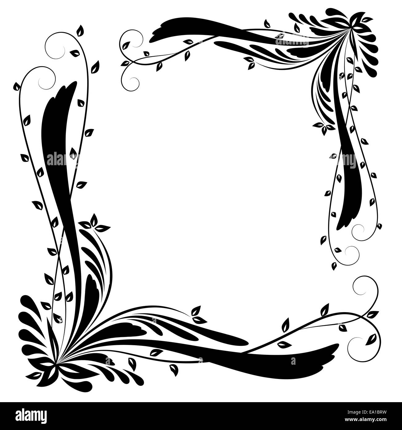 Delicate floral pattern Black and White Stock Photos & Images - Alamy