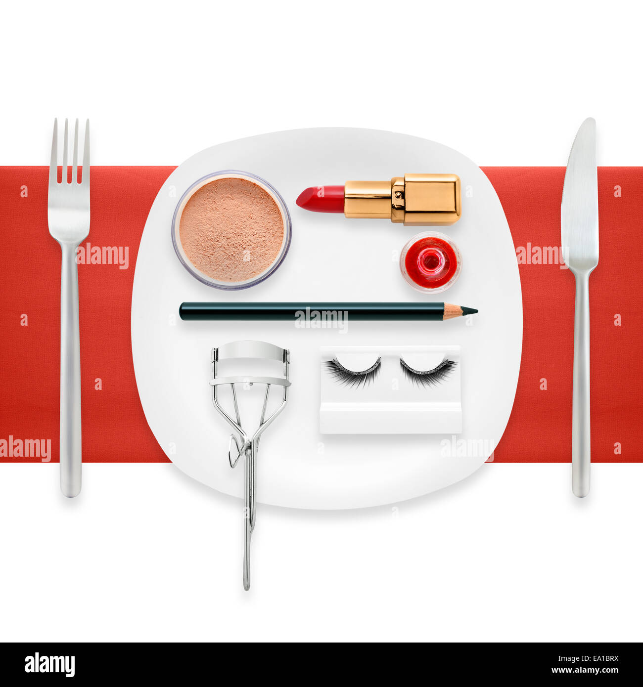 Delicious makeup set Stock Photo - Alamy