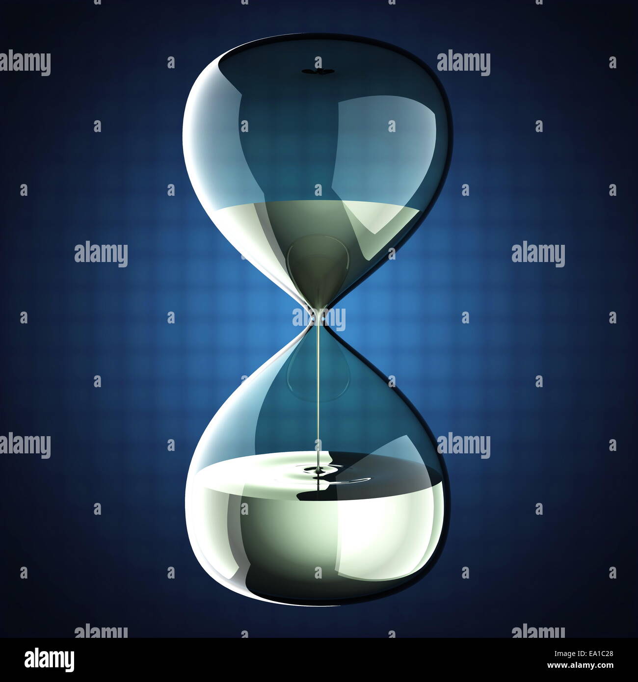 hourglass with dripping liquid Stock Photo - Alamy