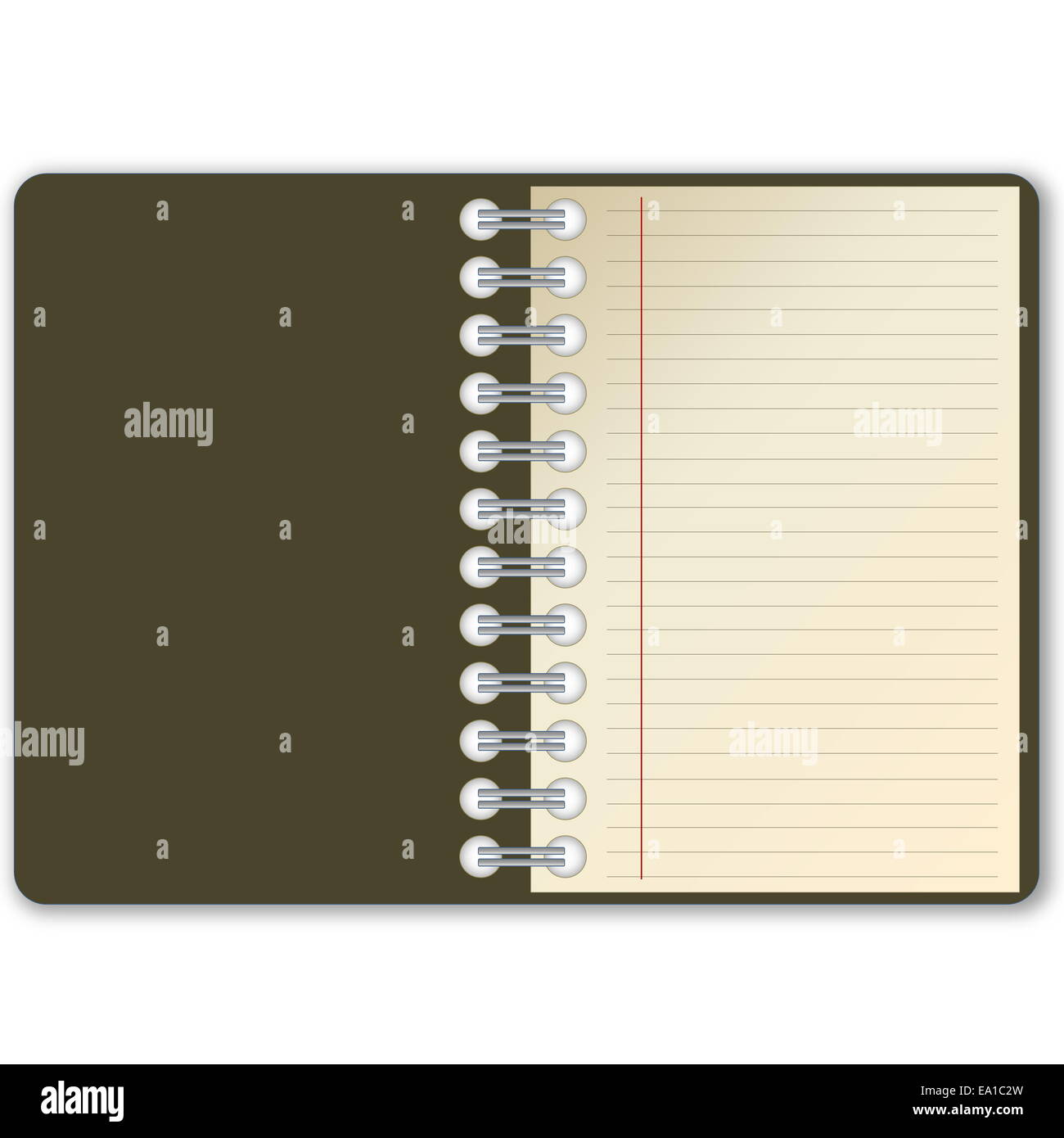 Brown spiral bound notebook hi-res stock photography and images - Alamy